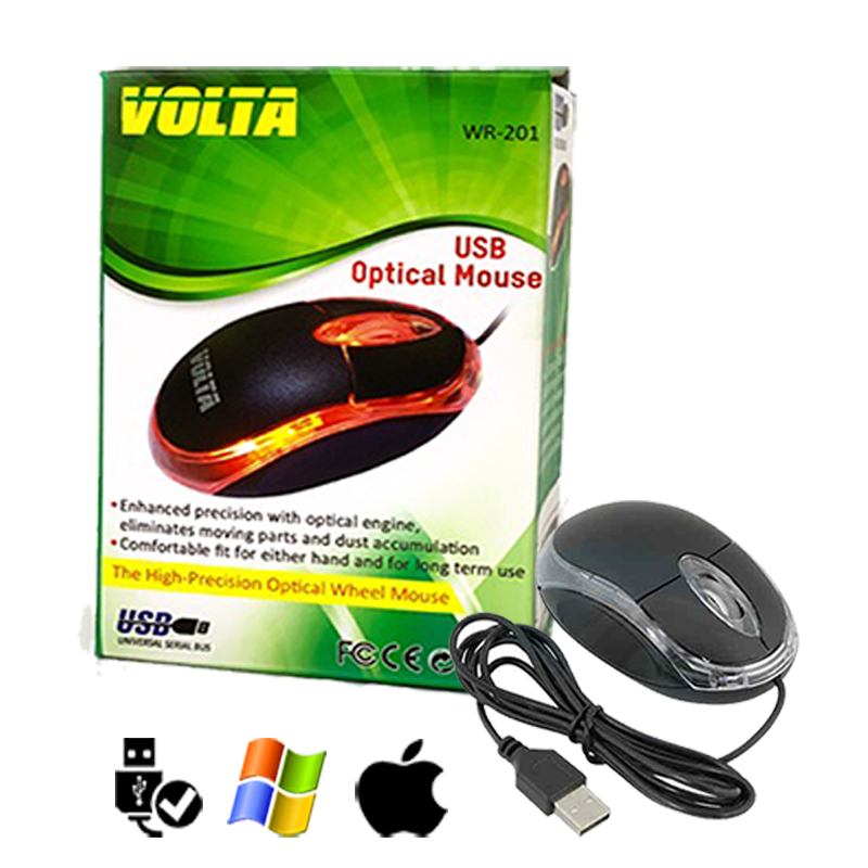 Volta USB Optical Mouse High-Precision Optical Wheel Mouse | Daraz.lk