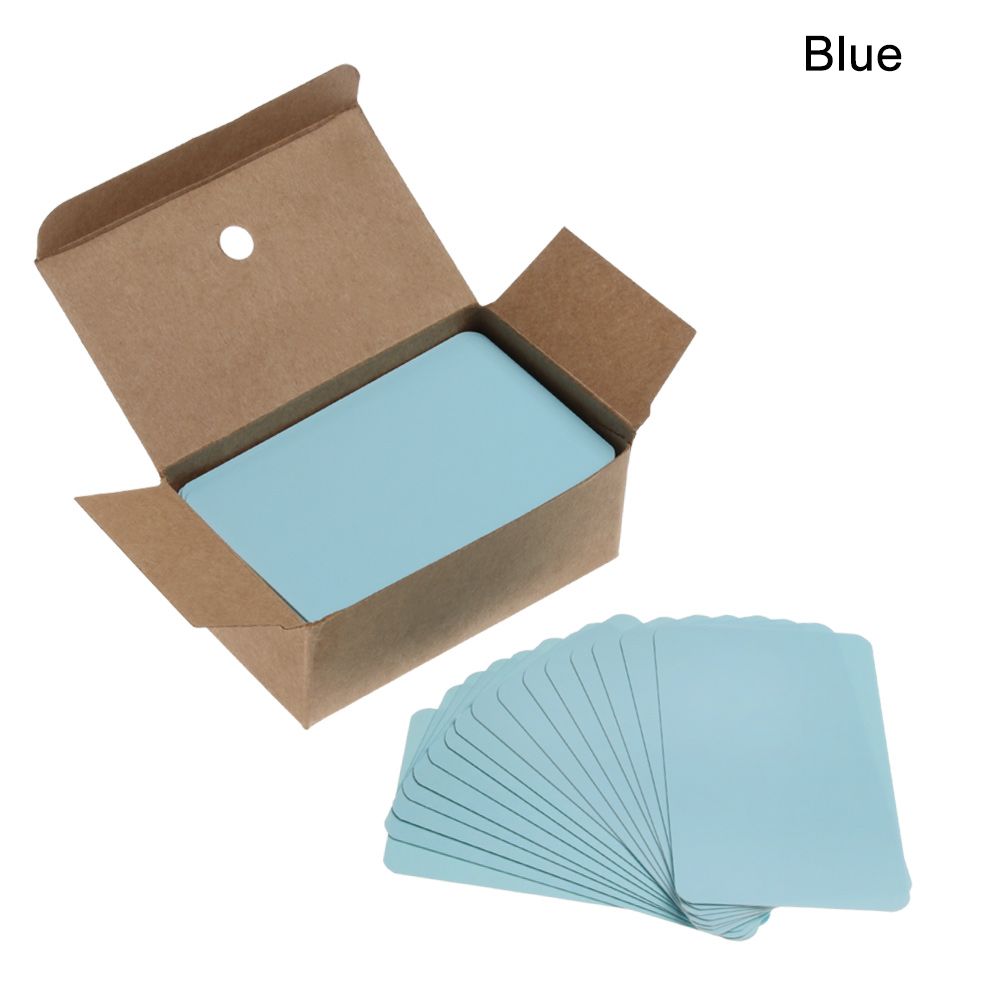 100 Pcs/Set Portable Business Card Message Note Blank Word Cards Kraft ...