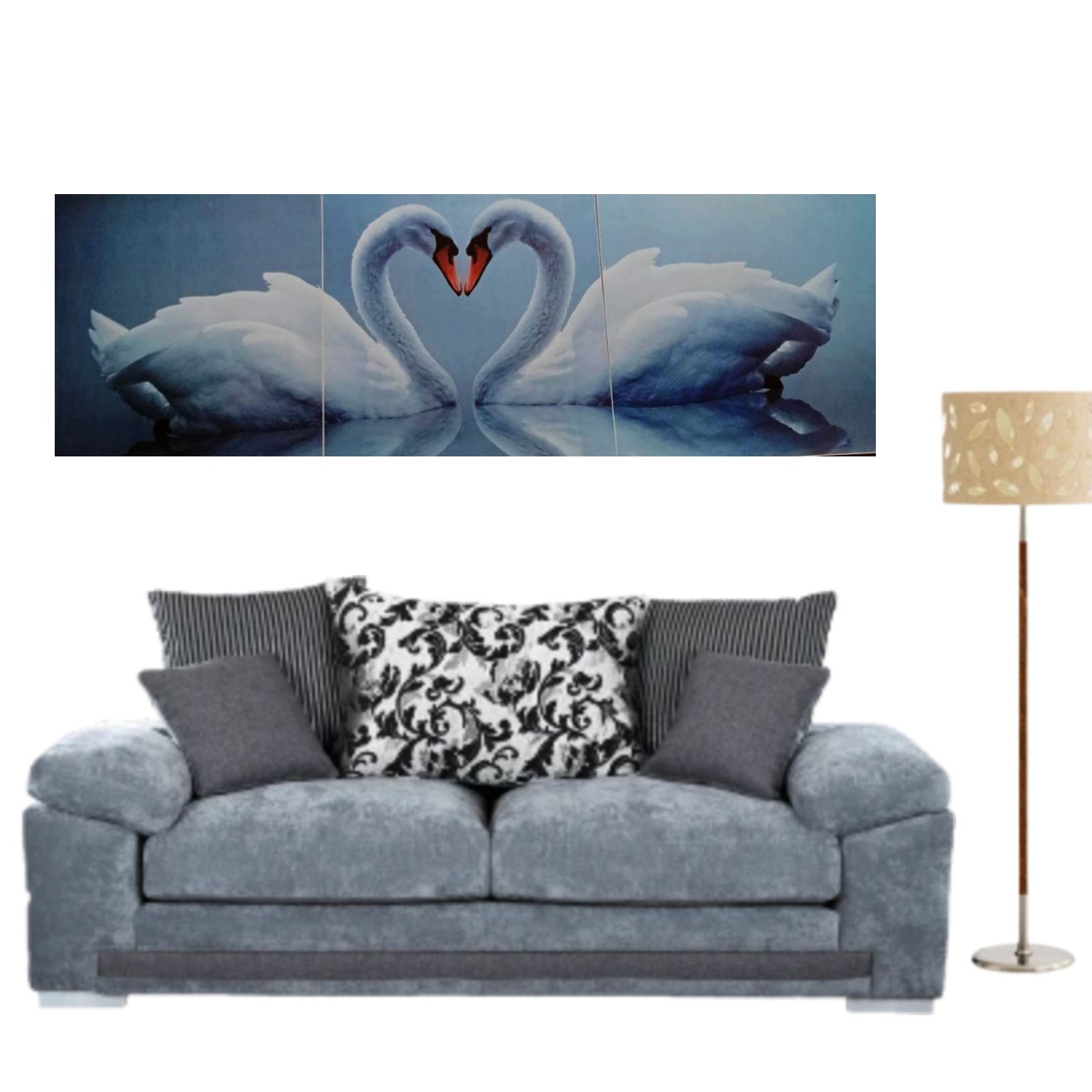 Wall sticker 3d decal for living room balcony background paper stickers ...