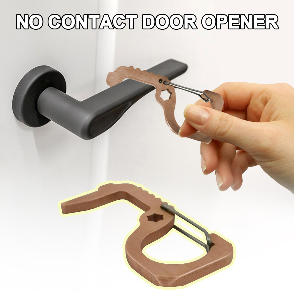 Migeet Metal Door Opener Closer No Contact Door Handle Press Elevator ...