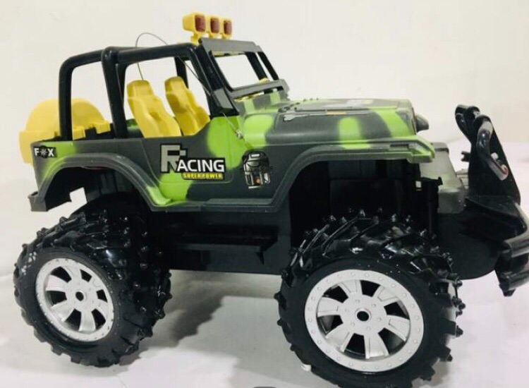 RC Car Off Road Remote Control Jeep Army Jeep Large Monster Size Jeep ...