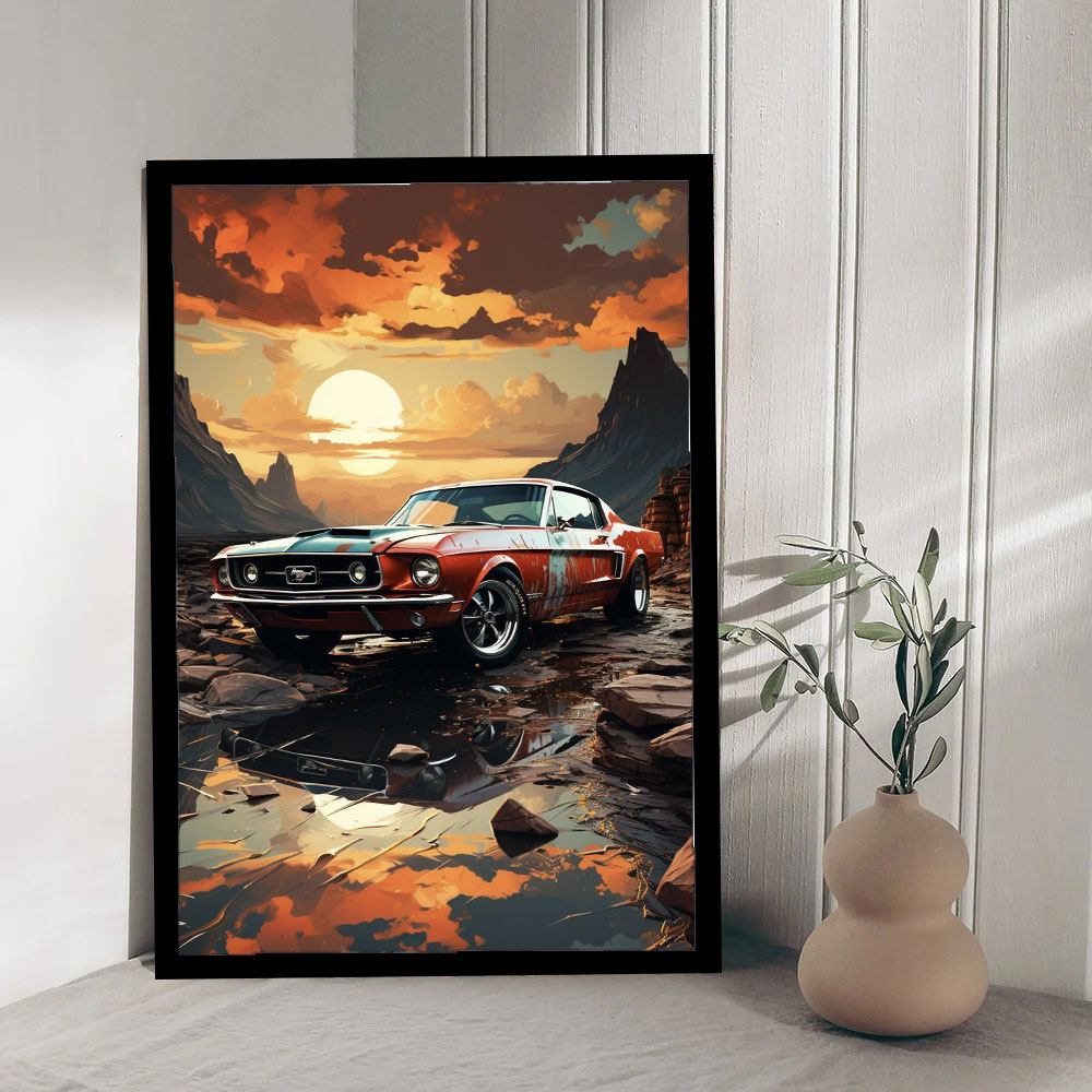 A4 Sized Poster Car Racing JDM Wall Posters PVC Framed Wall Decors ...