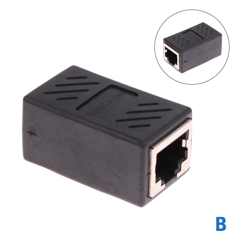 RJ45 Connector 1 To 2 Way LAN Ethernet Cable Network Splitter Coupler ...