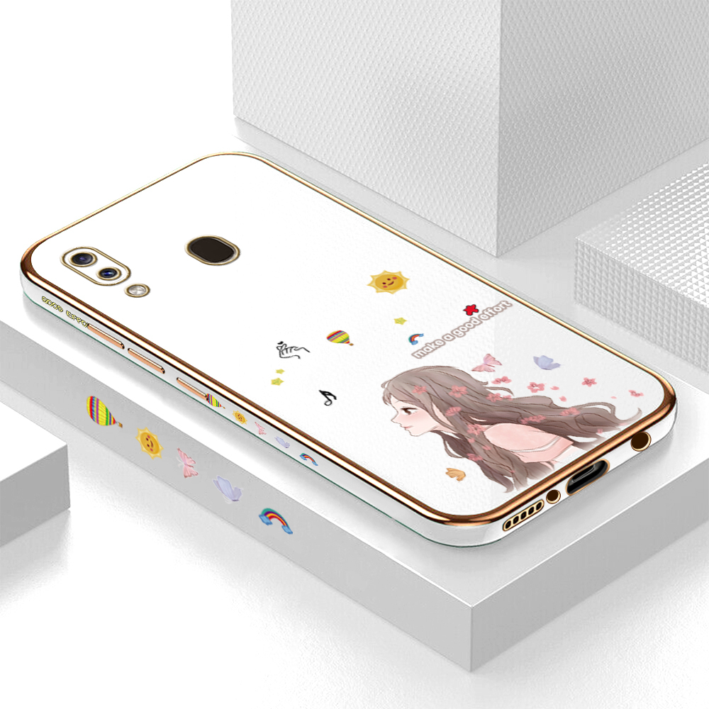 Hontinga for Samsung Galaxy A30 A20 Back Cover Luxury 6D Plating ...