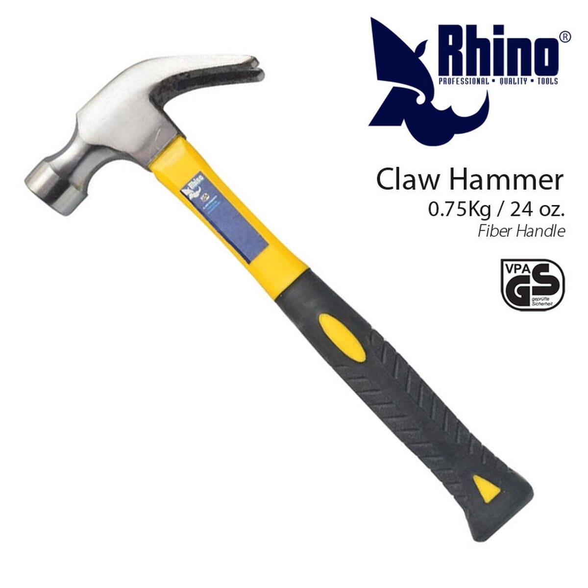 Claw Hammer - Rhino - Fibre Handle - 0.75 Kg / 24 oz. | Daraz.lk