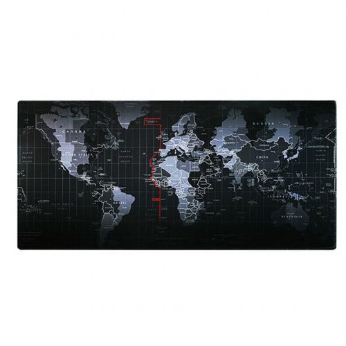 World Map Gaming Mouse Pad Mat Keyboard Pad Mat Cushion Big Size Mouse ...