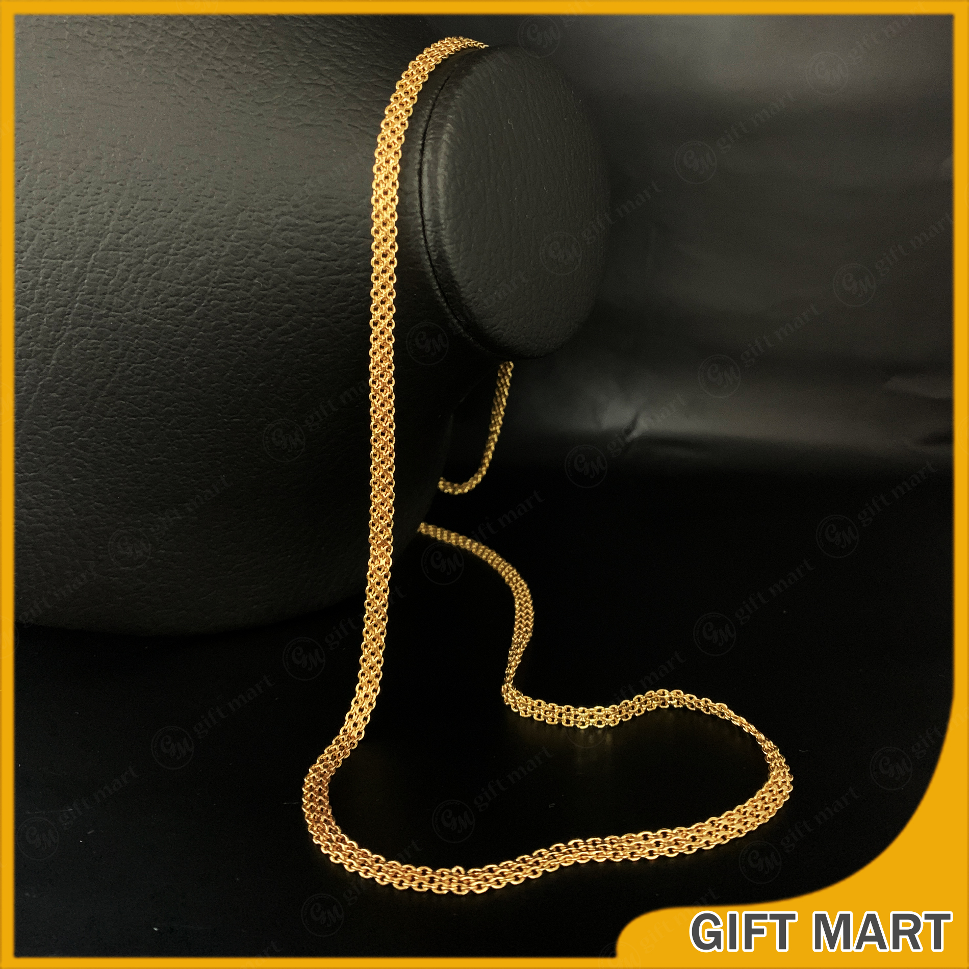 Gold Plated Flat Bismark Chain 18 / 24 inch 04mm Guaranteed Stylish ...