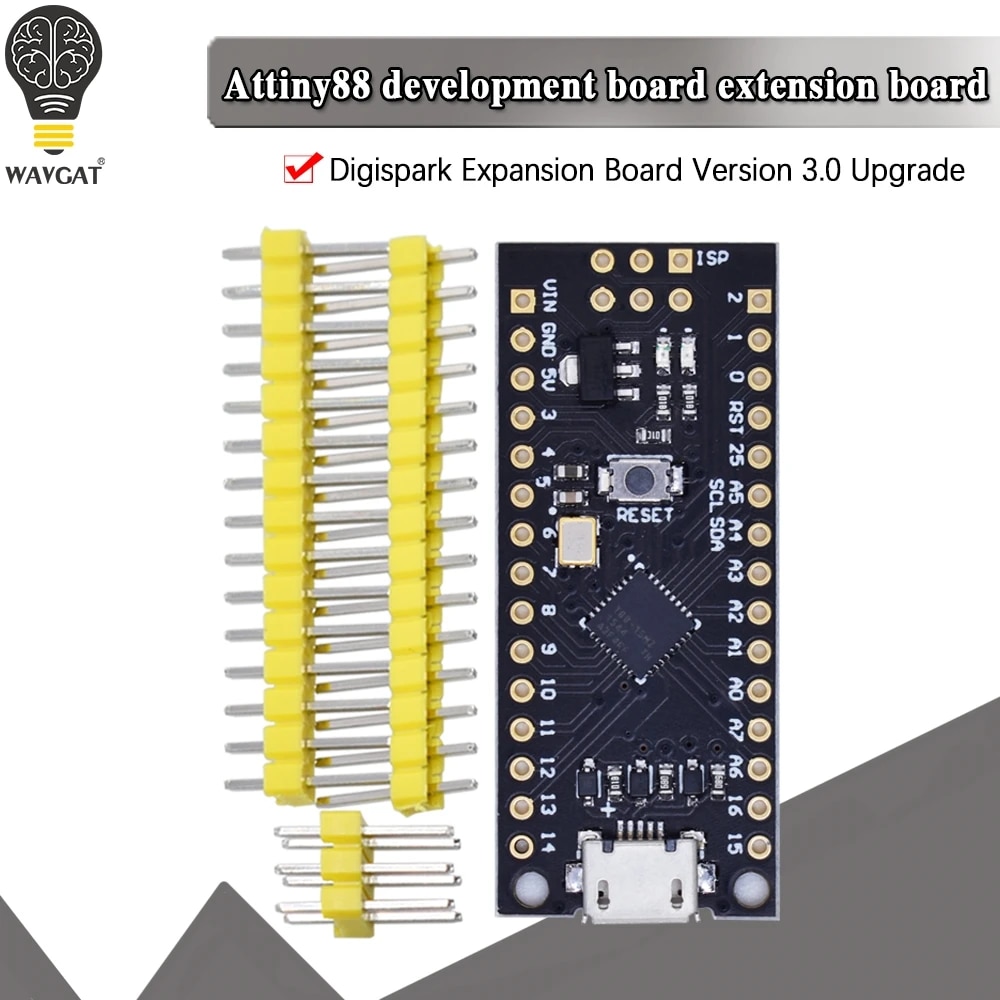 ATTINY88 micro development board 16Mhz /Digispark ATTINY85 Upgraded ...