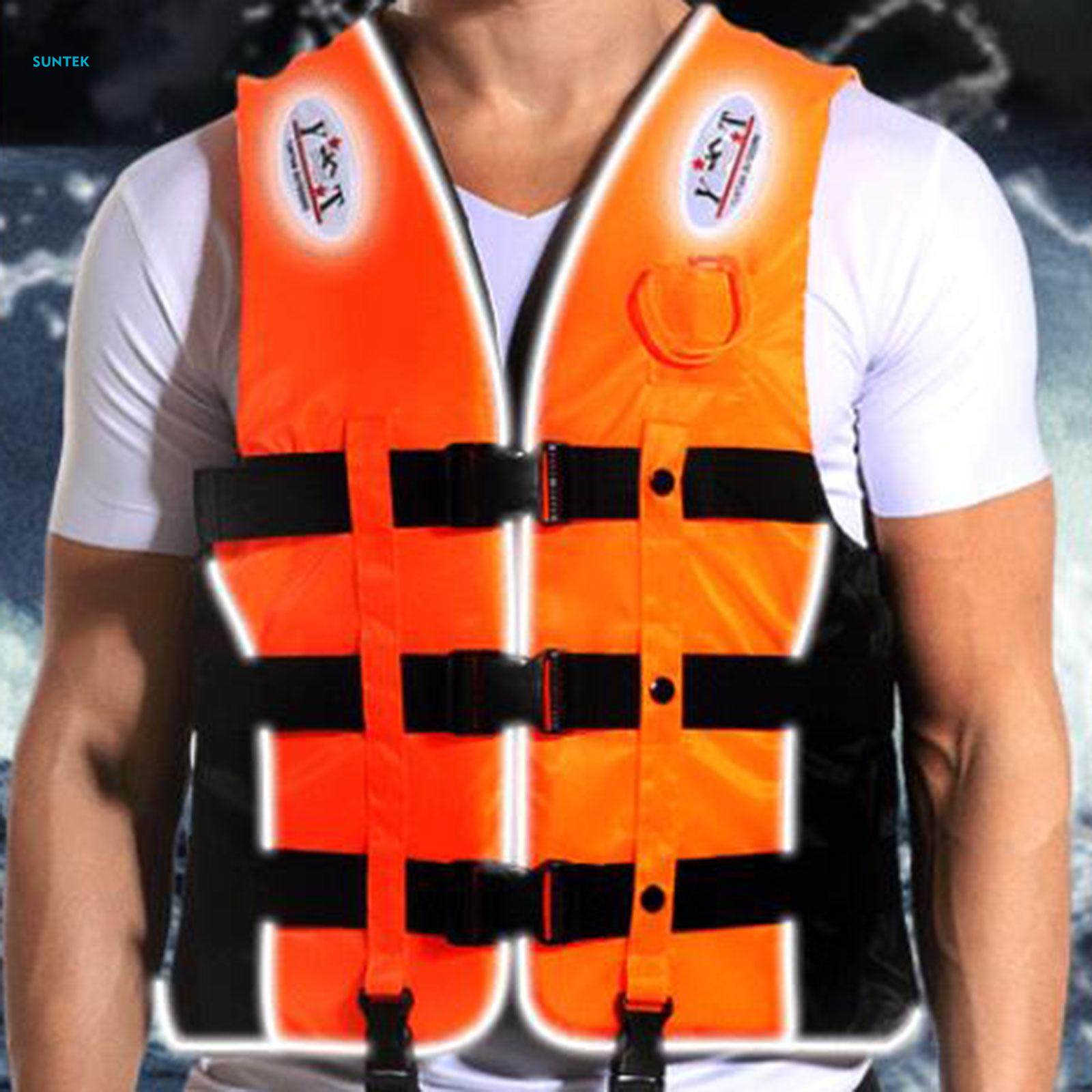 Swimming Vest Survival Suit High Buoyancy 360° Reflective for Boating ...
