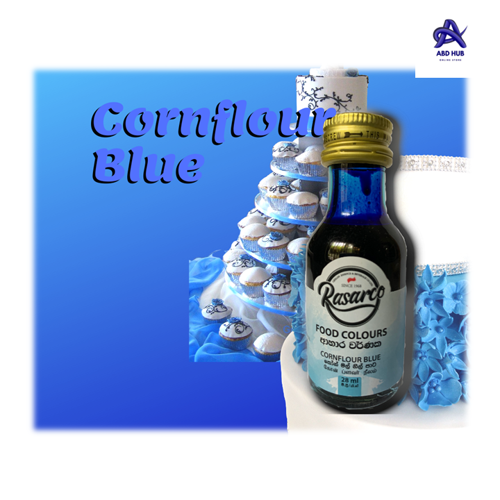 Cornflour Blue | | Food Colour 28ml | Rasarco Brand Food Colour . 100% ...