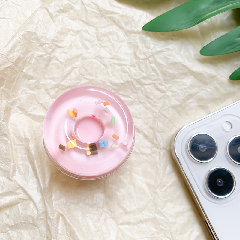 Grips Tok Pop Phone 3D Grip Sockets Holder Finger Creative donut phone ...