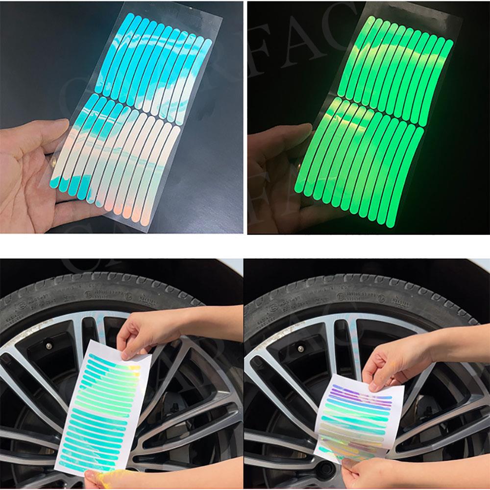 20PCS E-GENERIX Radium Car Tyre Sticker | Car Wheel Decor Sticker | 3 D ...
