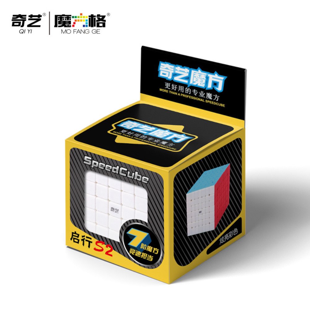 QiYi 7x7 Rubik Cube Sticker less - Smooth Speed Cube -7x7x7 Magic Rubik ...