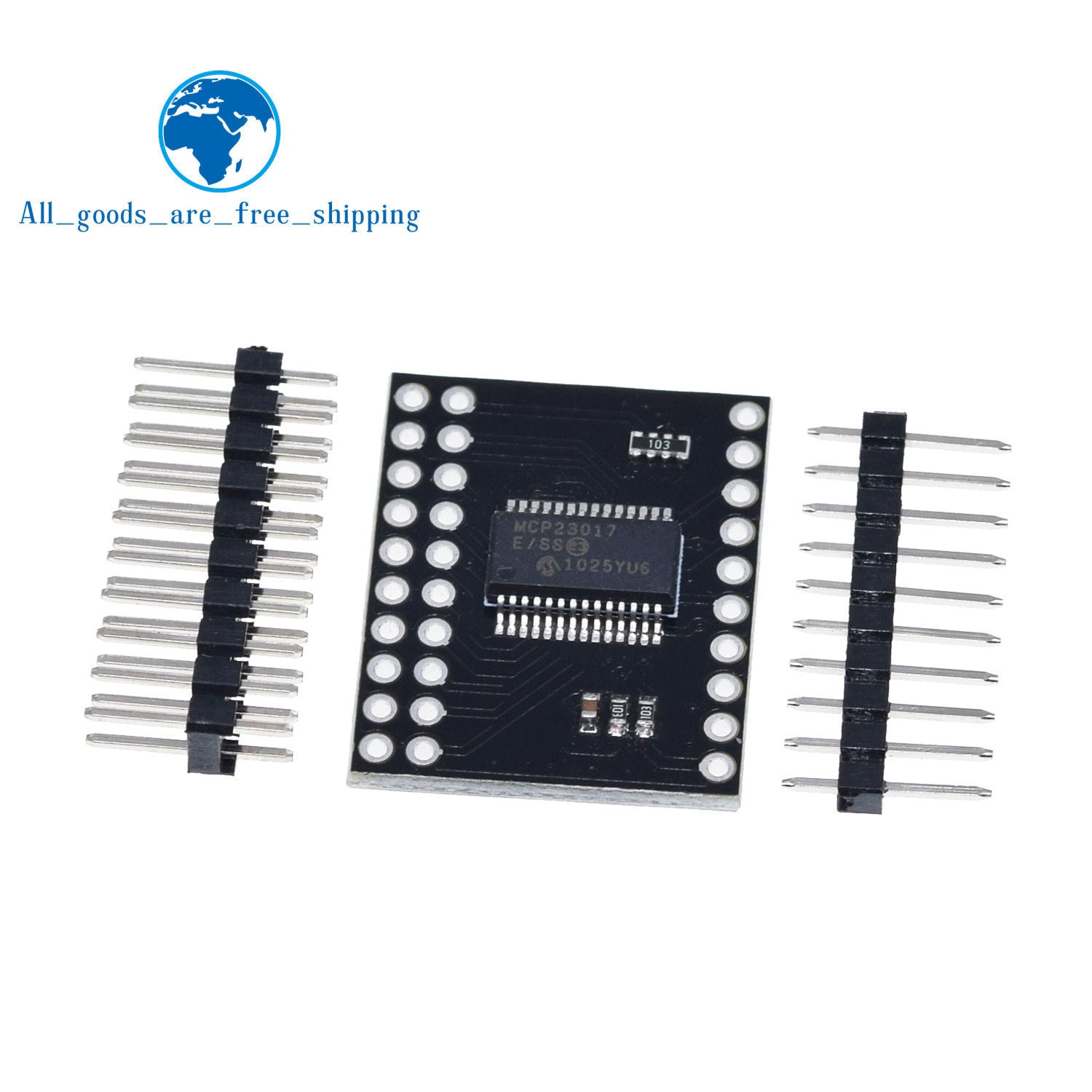 【happy one】TZT MCP23017 Serial Inter Module IIC SPI MCP23S17 Bidirectional 16-Bit I/O Expander ...