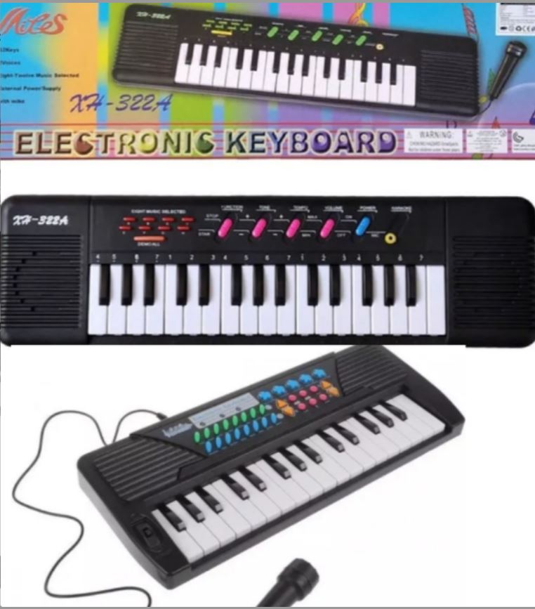 Electronic Keyboard Organ Piano 32 Keys with Mini Microphone Musical ...