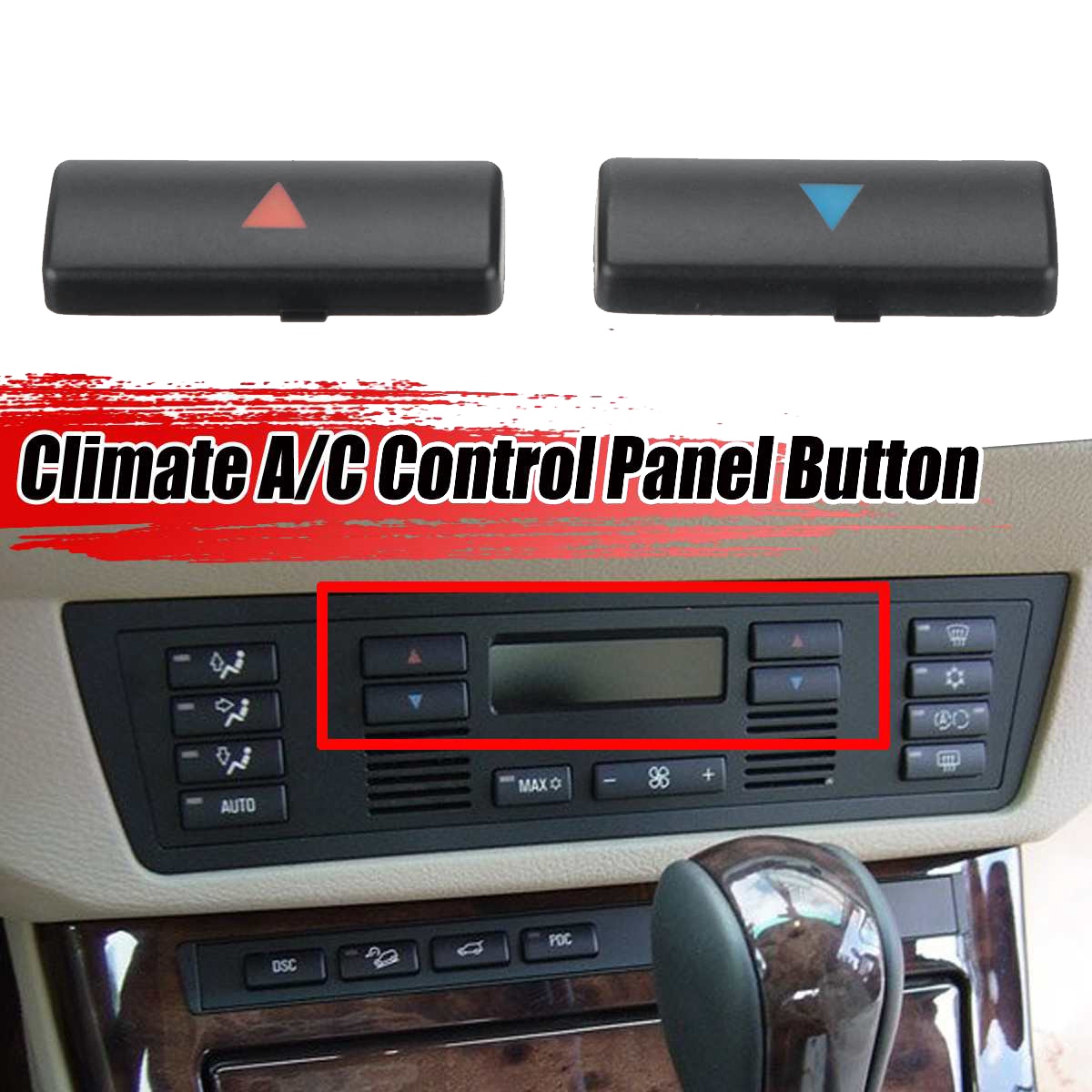 Car Air Temperature Control Button-2 x Climate A/C Control Panel Button ...