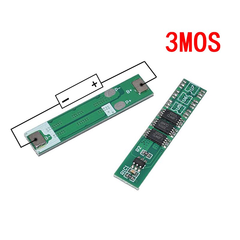 1S 15A 3.7V Li-ion 6MOS BMS PCM Battery Protection Board PCM for 18650 ...