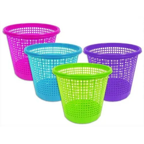 Plastic 4 Pieces Mesh Dustbin Garbage Bin For Office Use, School ...