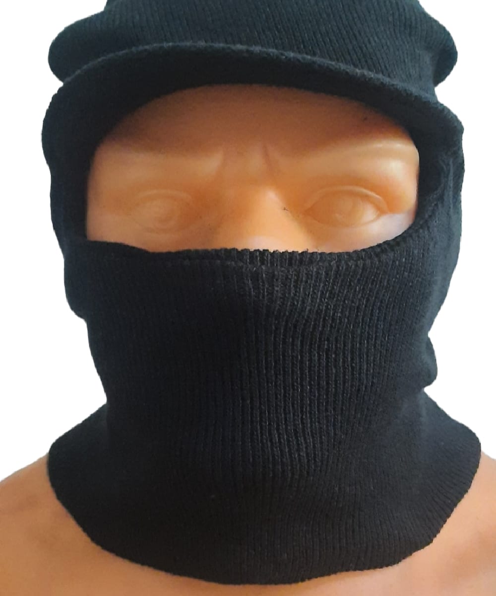 Full face covered mask knitted stretchable winter cap balaclava ...