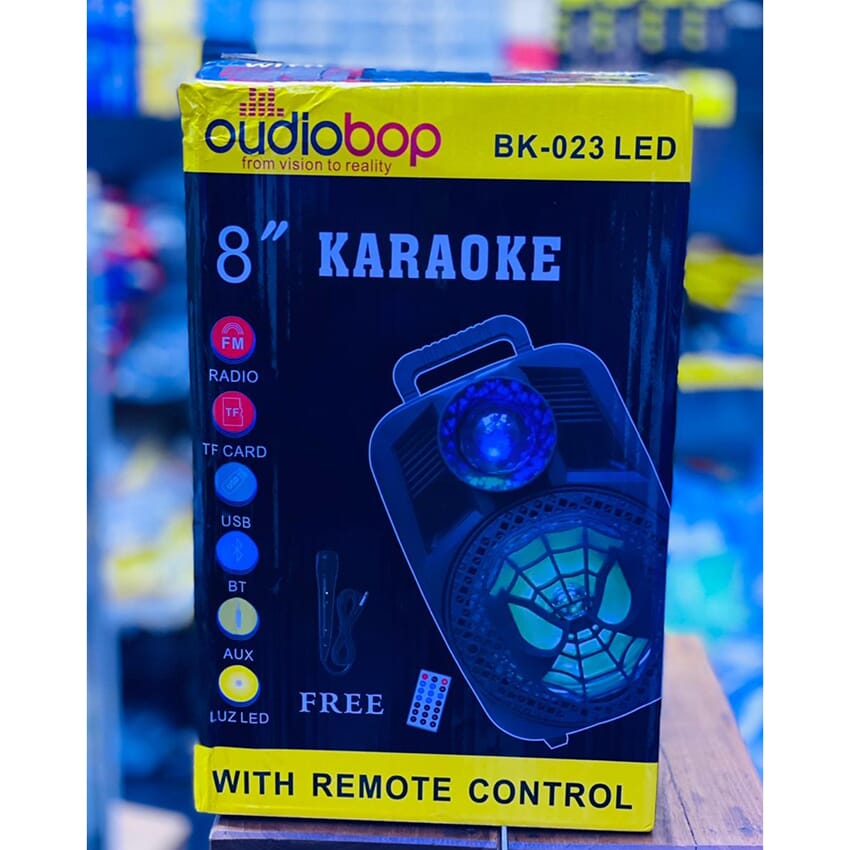 Audiobop From Vision To Reality BK-023 LED 8" Karaoke Wireless Speaker ...