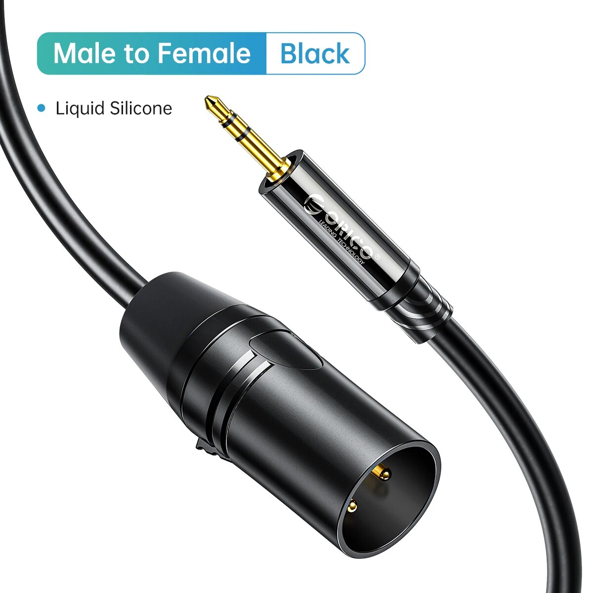 ORICO 3.5mm to XLR Cable Microphone Audio Cable HiFi Mini Jack Aux Cord ...