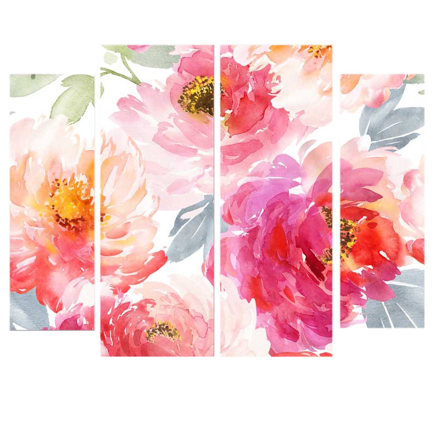 Five (5)Pieces Modern Hd Printed Home Decor Wall Art Picture Frame ...