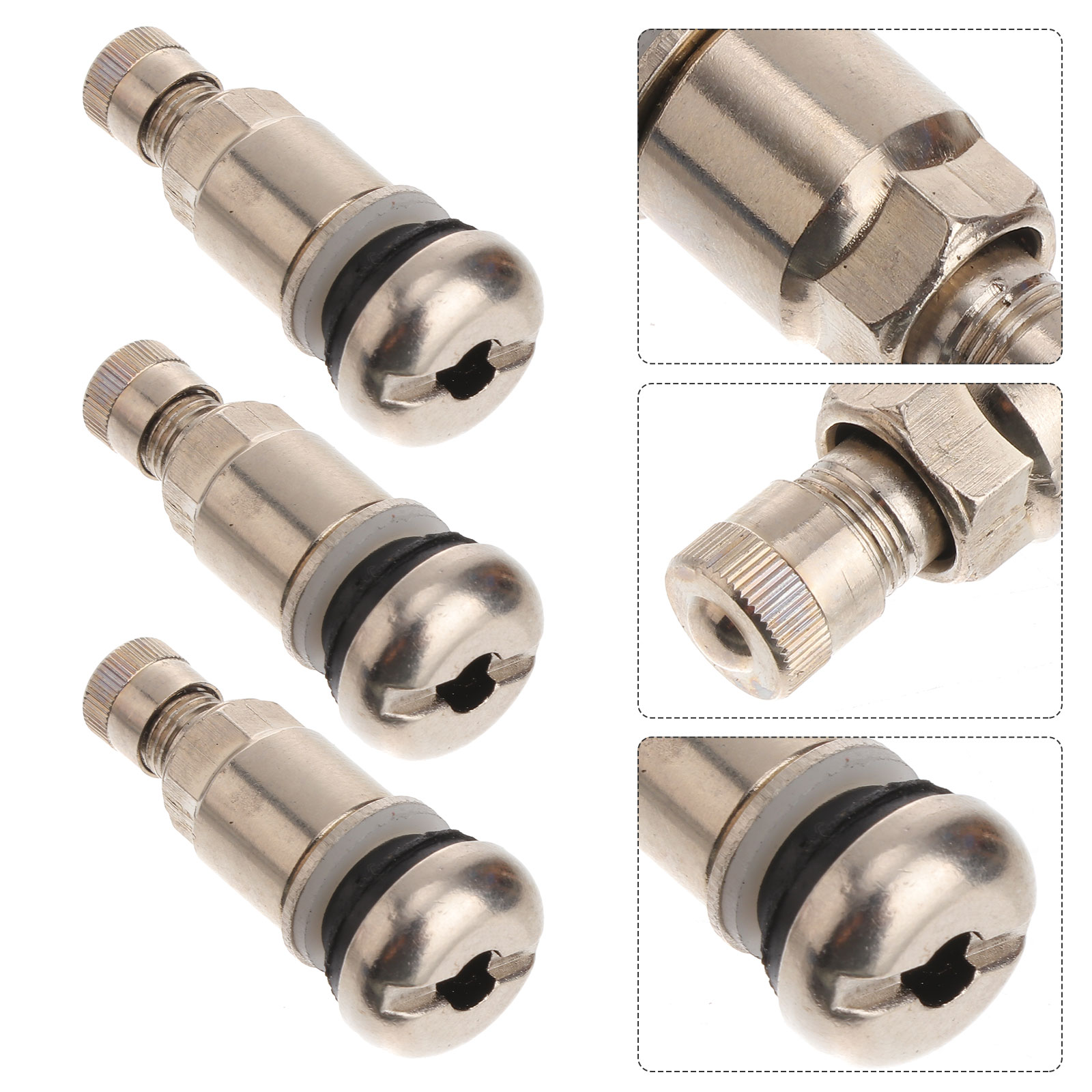10pcs Bolt-in Tire Valves Stems Stainless Steel Tubeless Wheel Tyre ...
