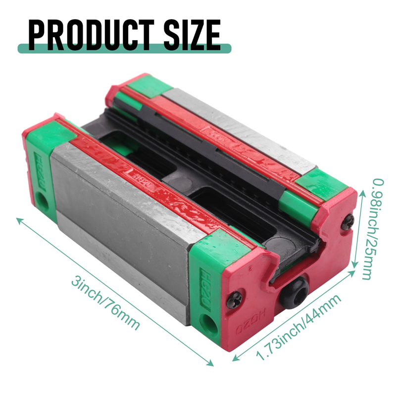 Steel HGH20CA 20Mm Linear Rail Guide Block for CNC Machine Parts | Daraz.lk