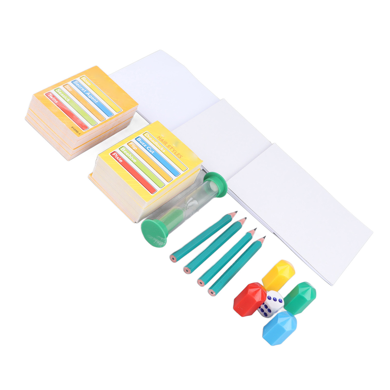 Card Pictionary Board Game Dice Paper Composite Wood Simple Playing ...