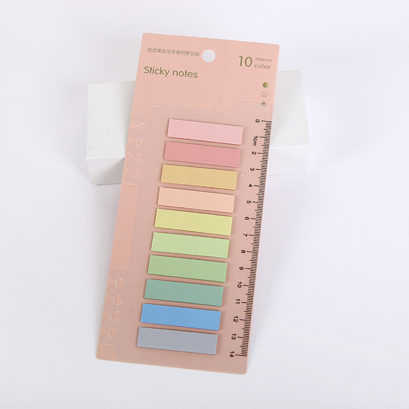 Pack of 200 Sticky Notes Tabs Index Tabs Page Marker Film Text Strips ...