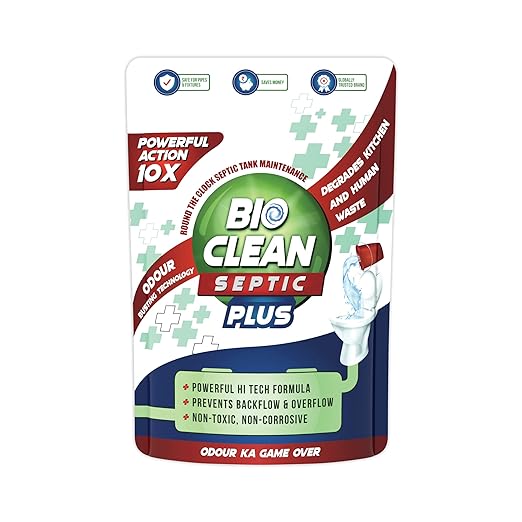 Organica Bioclean Septic Plus 10X Powerful Septic Tank Cleaner |Odour ...
