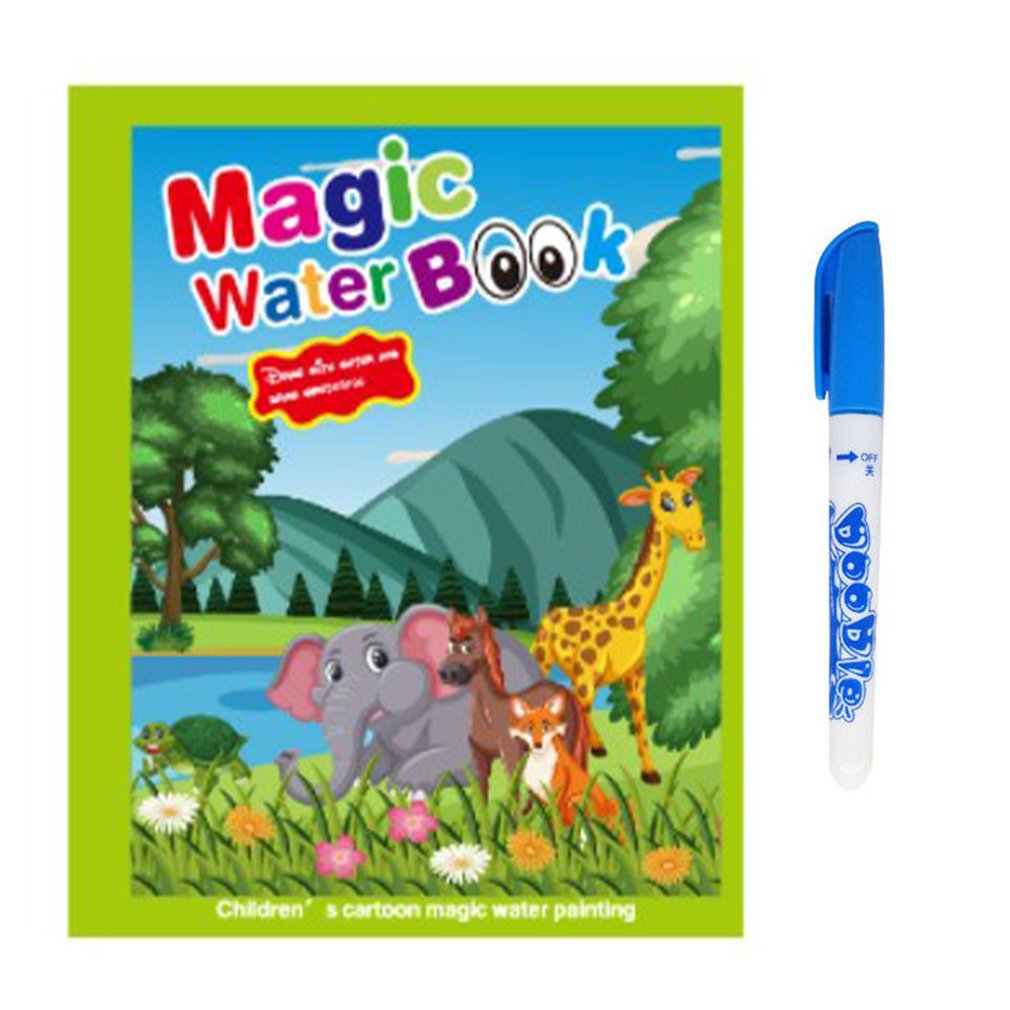 Children Early Education Toys Magical Book with Pen Water Drawing ...