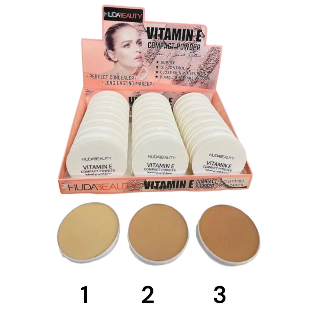 Huda beauty Vitamin E Compact Powder For Women - First Copy | Daraz.lk