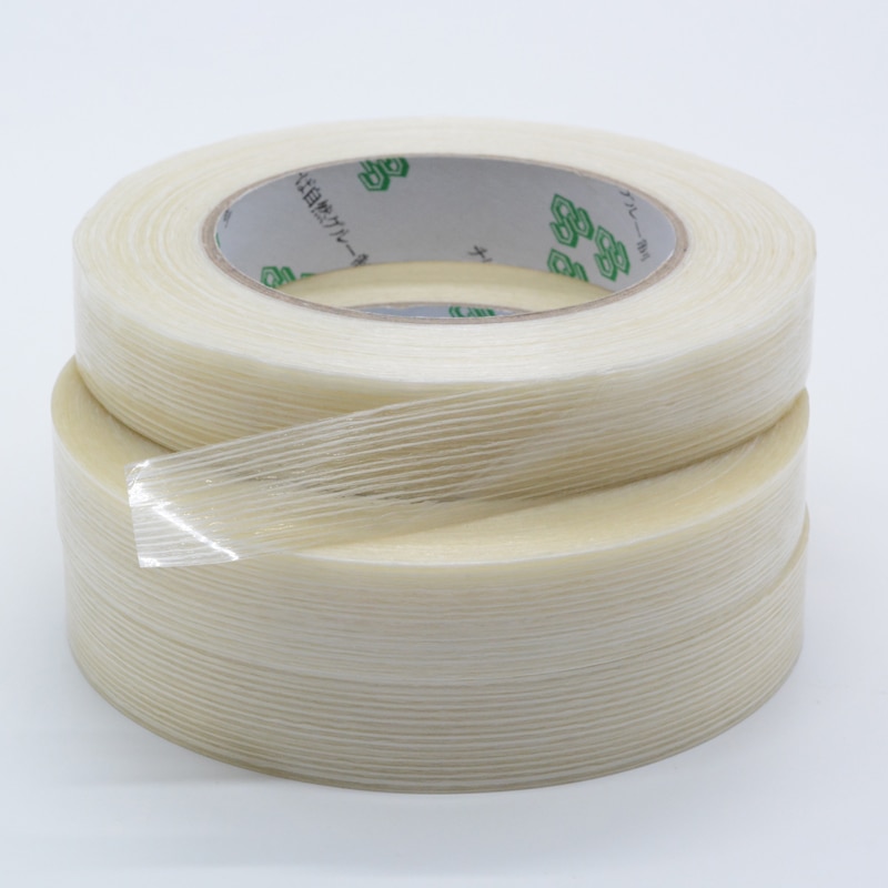 1PCS 50M Striped Fiber Transparent Fiber Tape Air Model Ship Fiber Tape ...