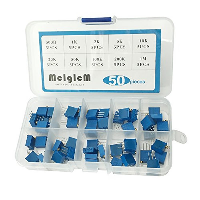 【beauty code】3296W Multiturn Trimmer Potentiometer Kit High 3296 ...