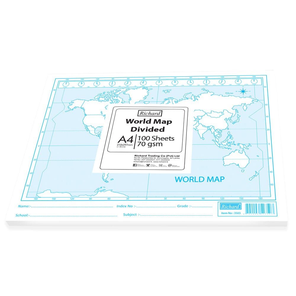 Richard World Map - 100 Sheets | Daraz.lk