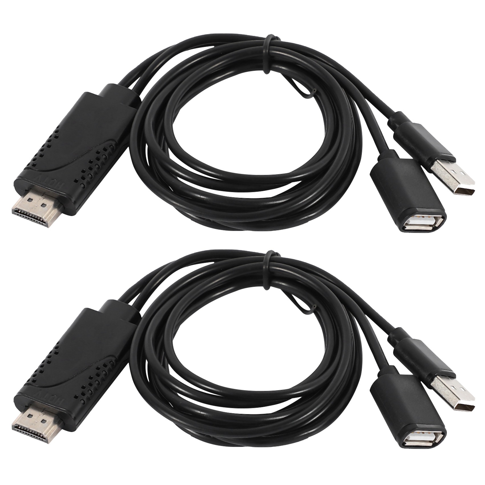 2X USB Female to HDMI Male HDTV Adapter Cable for iPhone 7 7Plus 6S 6 Plus Daraz.lk