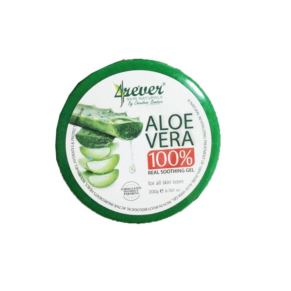 4rever Aloe vera 100% Real Soothing Gel 200g | Daraz.lk