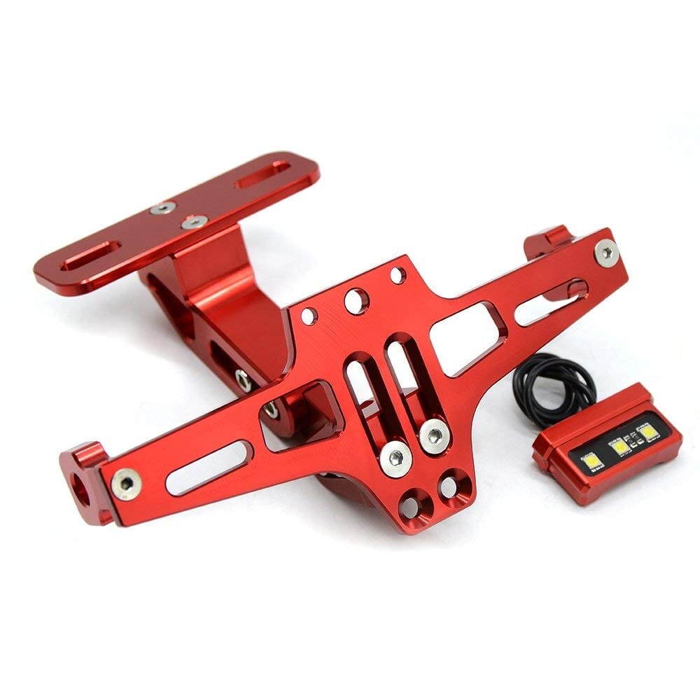 UNIVERSAL STEEL RED NUMBER PLATE BRACKET | Daraz.lk