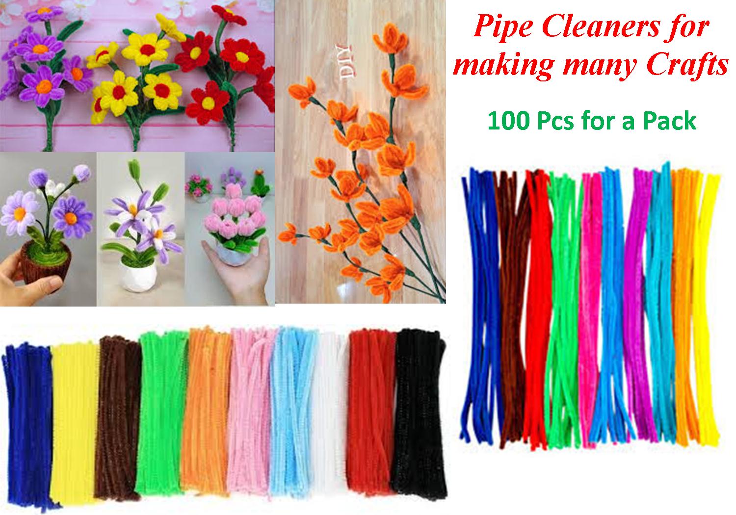 Pipe Cleaners for making many Crafts, 100 Pcs for a Pack | Daraz.lk
