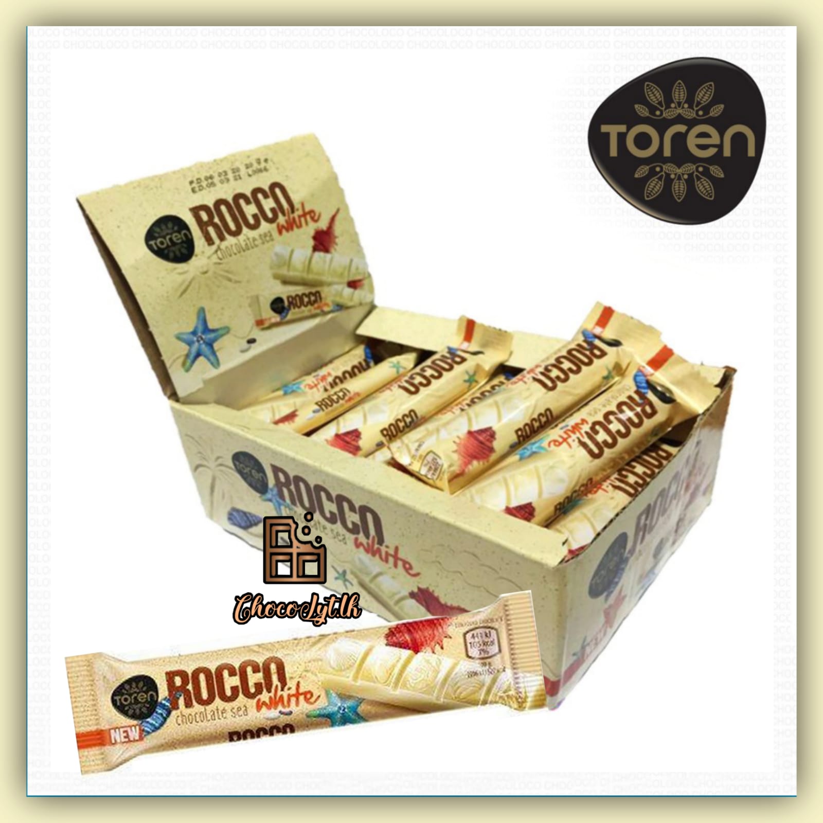 Toren Rocco White 24 x 20g bars chocolates | Daraz.lk