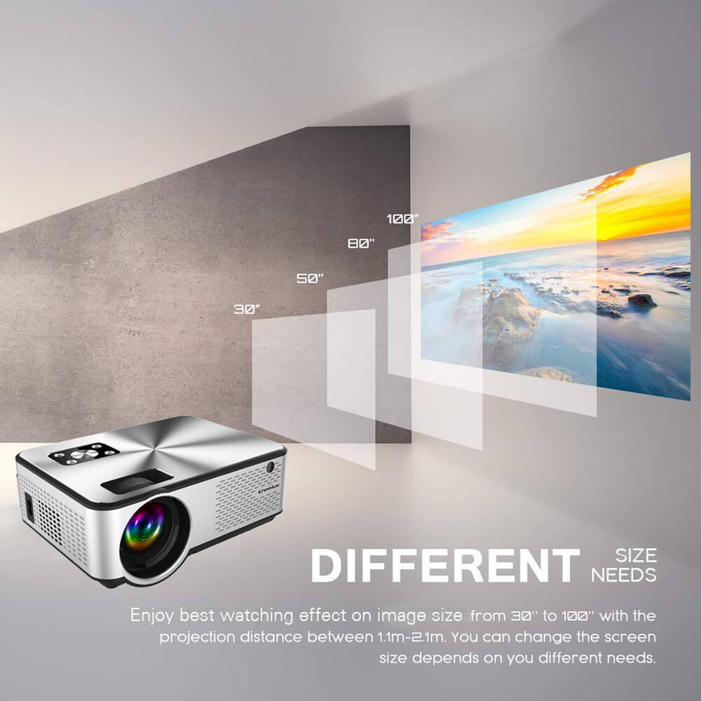 Cheerlux C9 2800 Lumens Android Wi-Fi Mini LED Projector | Daraz.lk