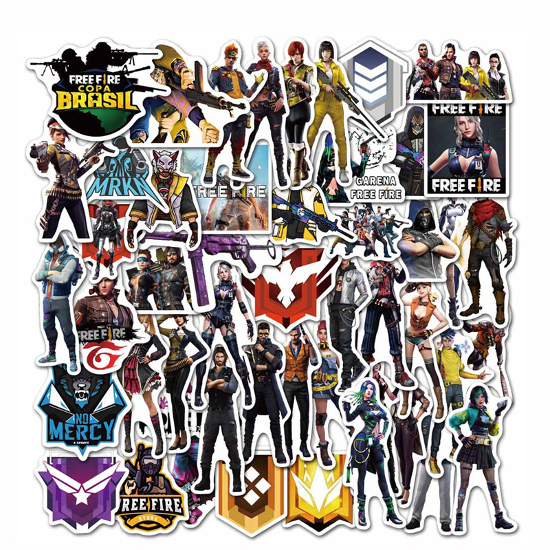 20/40pcs Freefire Stickers Garena Free Fire Mobile Gaming Stickers for ...