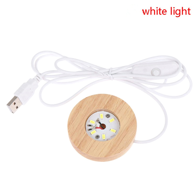 Wooden LED Light Dispaly Base Wooden Night Lamp Base LED Light Display ...