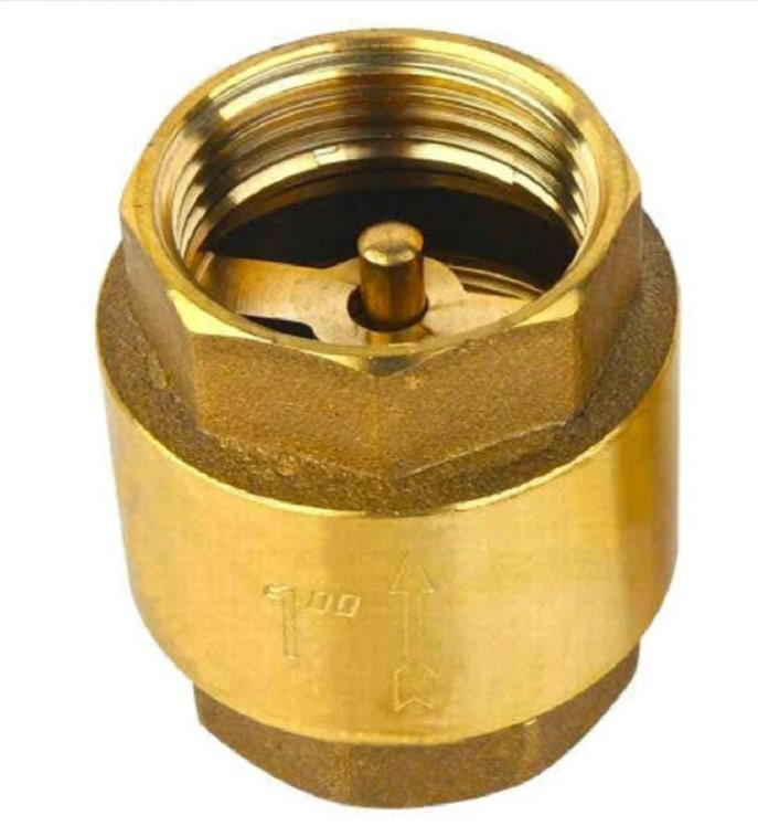 Brass Multi Check Valve 1" Check Valve Non-Reversible Valve Heavy Brass ...