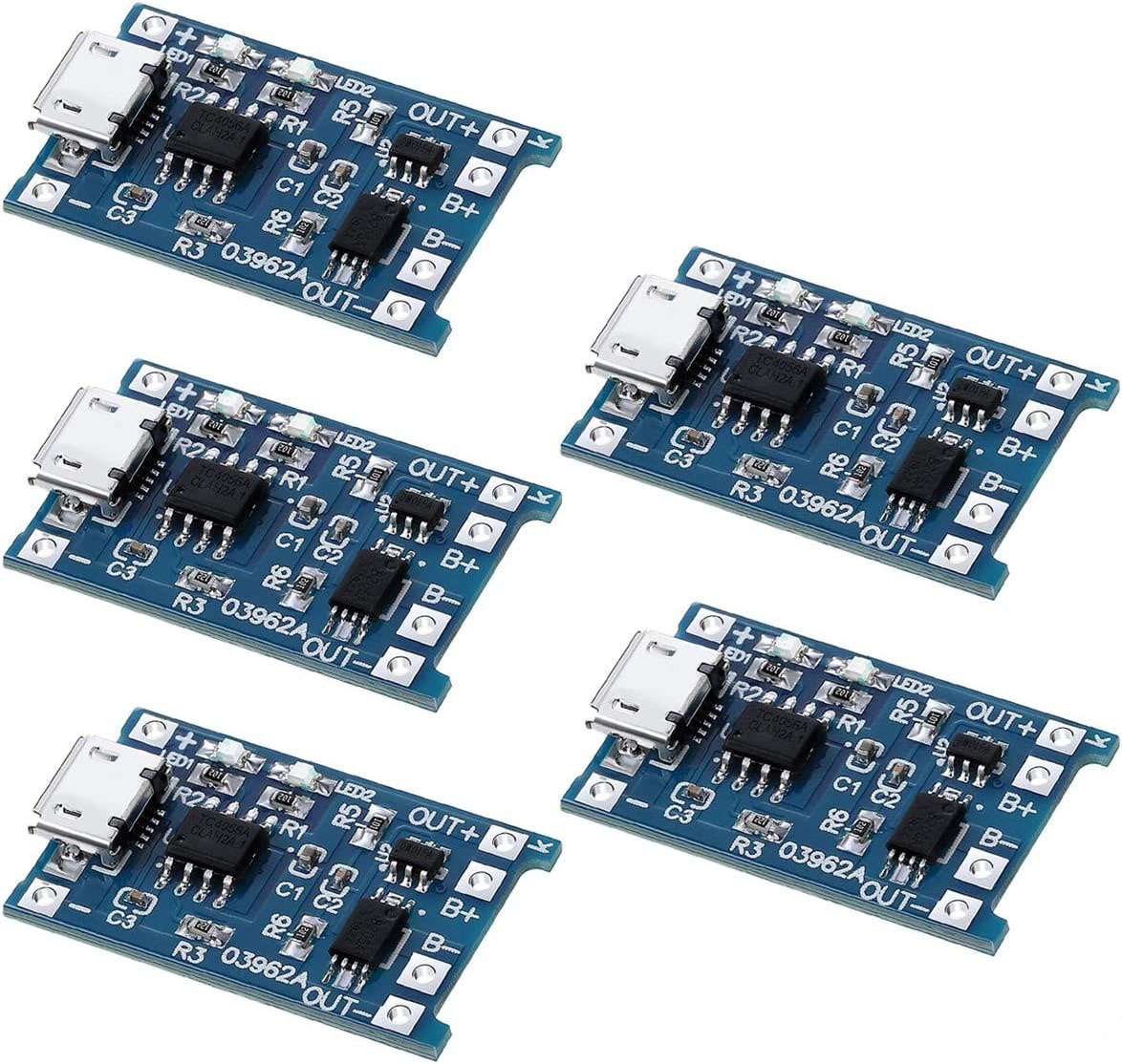 [5PCS] TP4056 Charging Module with Battery Protection 18650 BMS 5V ...