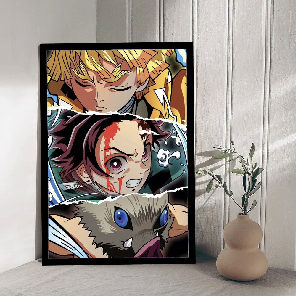 A4 Sized Poster Demon Slayer Japanese Anime Manga Wall Posters PVC ...
