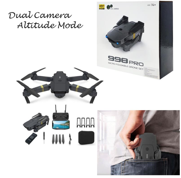 Drone 998 PRO 4K 1080P with RC Quadcopter Camera, Drones | Daraz.lk
