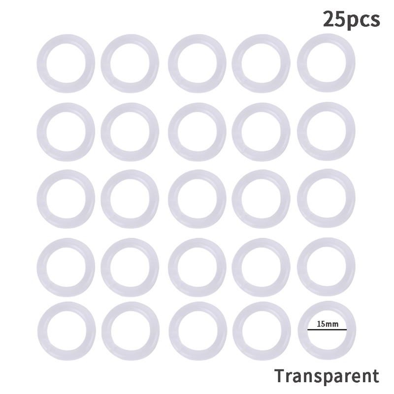 25Pcs Plastic Ring Binder DIY Albums Loose-leaf Book Hoop Opening ...