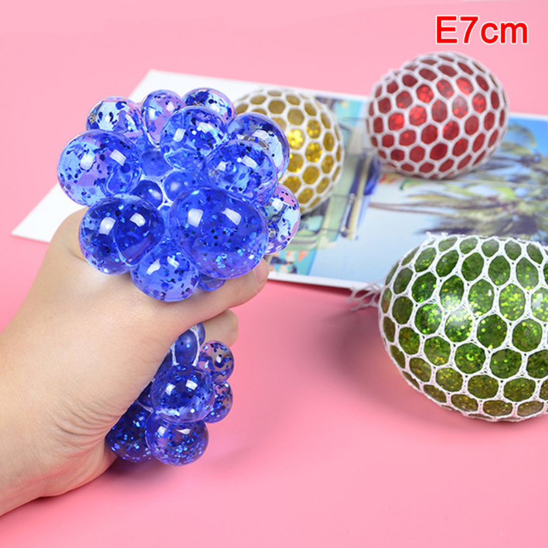 Anti Stress Face Reliever Grape Ball Autism Mood Squeeze Relief Cute ...